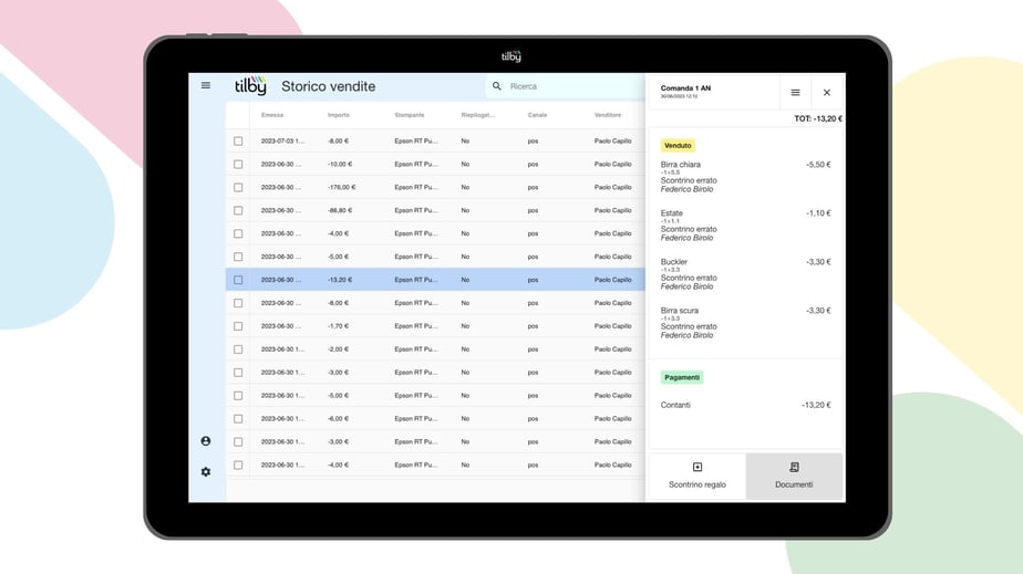È disponibile la versione 4.3.7 di Tilby